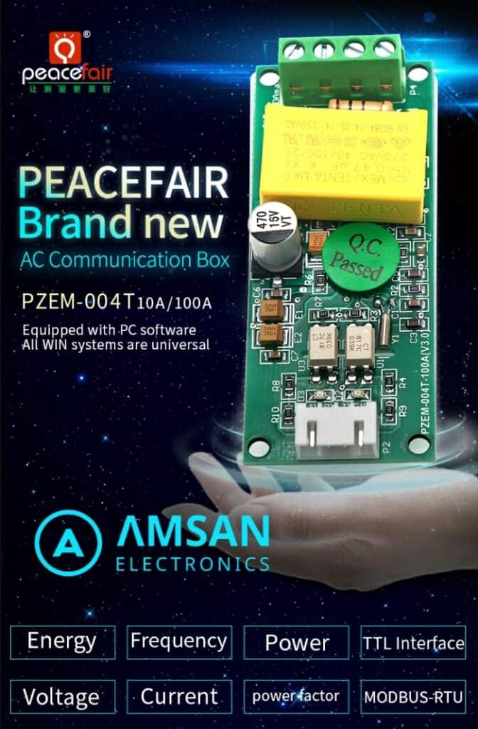 PZEM-004T TTL Modbus AC Power Energy Smart Meter Multi Ammeter - AMSAN ...