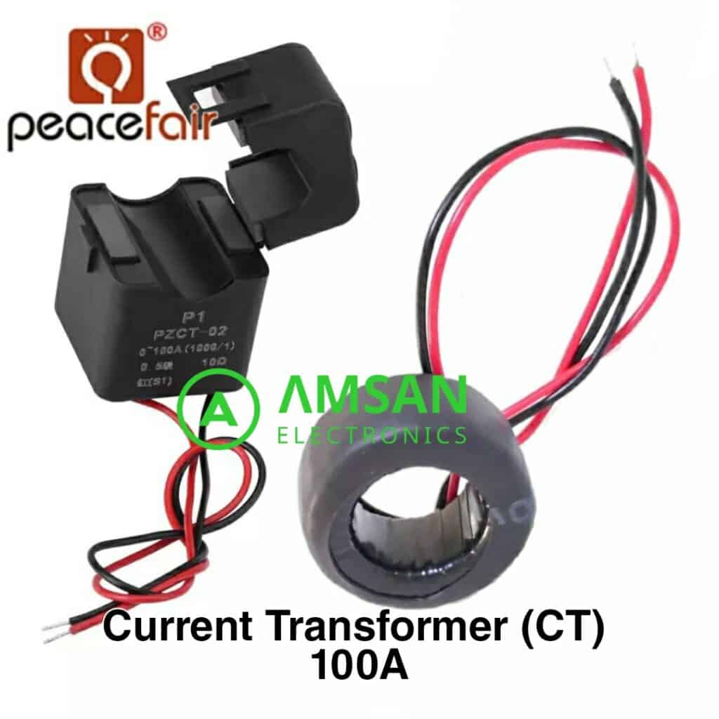 Ac Current Transformer Pzct Open Close Ct Split Ct 100a Peacefair